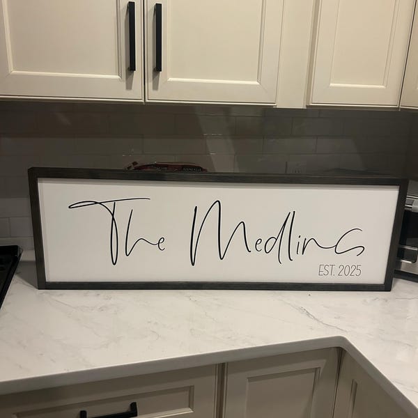 Personalized Last Name Sign, Family Name Sign, Custom Last Name Sign ...