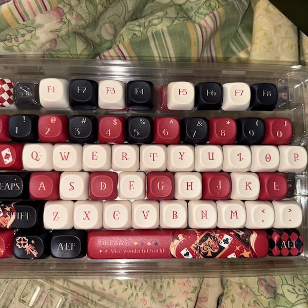 Cute Bread Bear Pink Keycaps Set, Kawaii Rounded Anime Keycaps Set ...