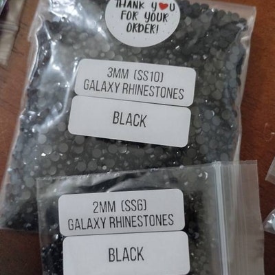 1,500ct Hot Pink Clear Transparent Resin Rhinestones Non Hotfix ...