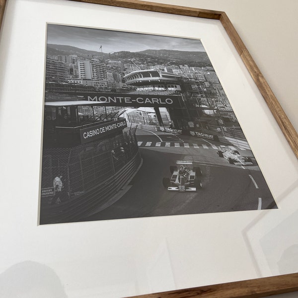 Monaco Race Circuit Print - Monaco Poster Grand Prix Historique - Black ...