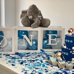 1st Birthday Decoration Balloon Boxes ONE Balloon Boxes Balloon Blocks ...