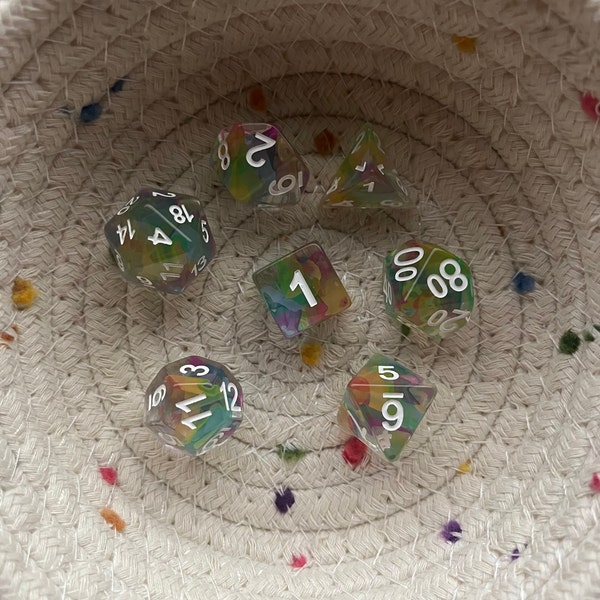 Bard Song Dnd Dice Set for Dungeons and Dragons | D20 TTRPG Polyhedral ...