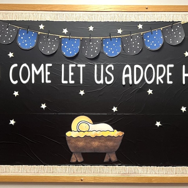 Winter Math Bulletin Board Kit, Bulletin Board for Math Class With Snow ...