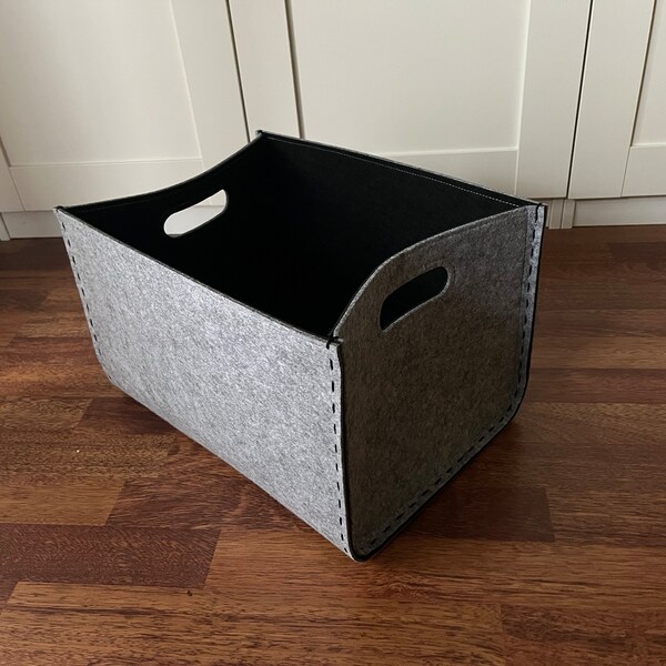 Felt Storage Box / Felt Storage Basket / Long Strong Storage Basket ...