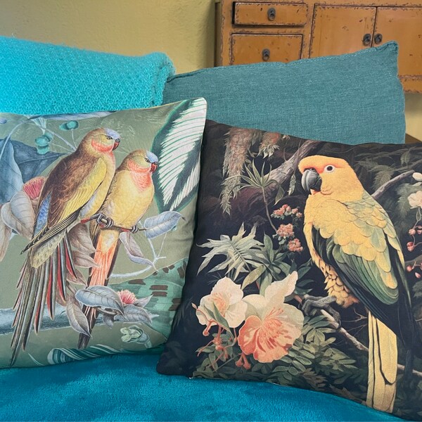 Prestigious - Barbados - Palm - Maximalist Tropical Landscape Velvet ...