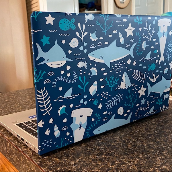 Full Moon Stars in Sky Over Ocean Sea Night UNIVERSAL Laptop Skin ...