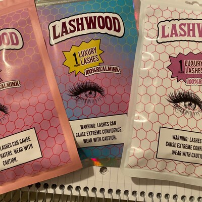 Eyelash Storage Bags for Mink Eyelash Line, Eyelash Laser Zip Bags ...
