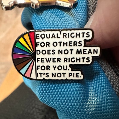 Equal Rights LGBTQIA, BLM, Trans, Feminist, Pro Choice, Pin, Enamel Pin ...