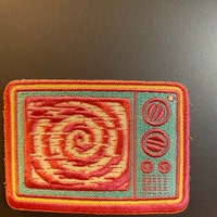 Hypno TV Glow in the Dark Fabric Patch - Etsy Canada