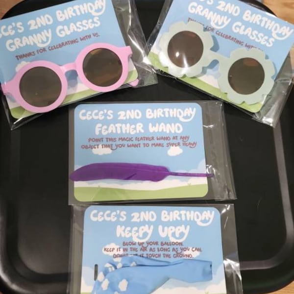 Birthday Party Favor Play-doh Included 12 Personalized Birthday ...