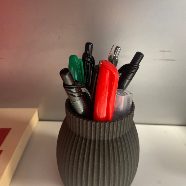 Pencil Pots, Desk Organizer Made With Recycled Wood, Idea for Office ...