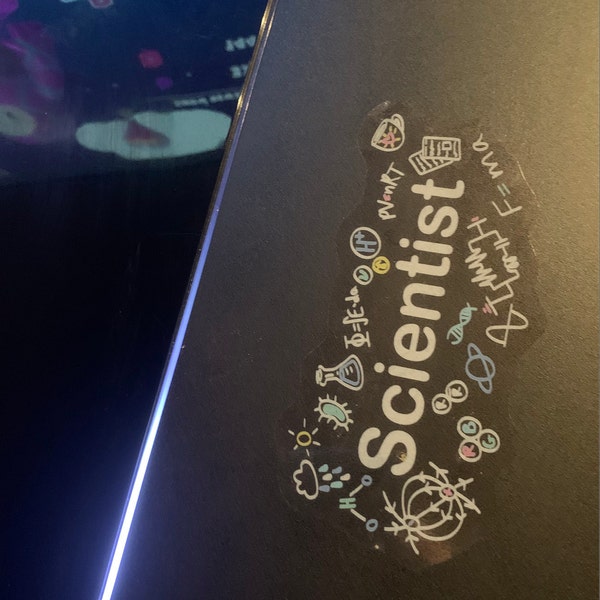 Scientist Sticker With Hand Drawn Doodles and Equations, Women in ...