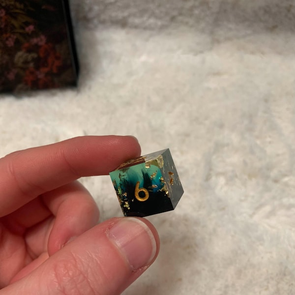 Milk Tea Boba Dice Kawaii Dice, Boba Dice, Handmade Resin Sharp Edge ...