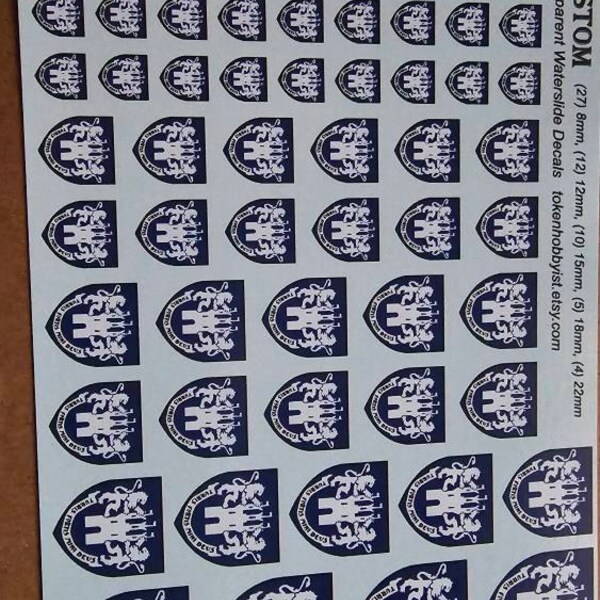 Waterslide Decals and Transfers for Tabletop Miniatures / Roleplaying ...