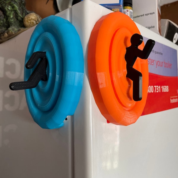 Pair of Portal 3D Light up LED Pop Out Wall Decor / Art / Plates ...