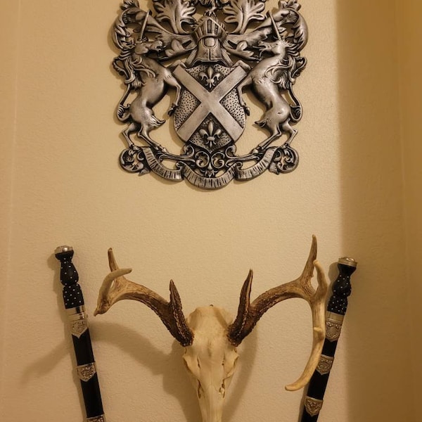 Coat of Arms Wall Plaque Family Crest Design Heraldry | PICK YOUR COLOR ...