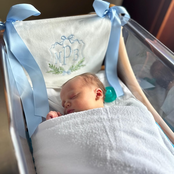 Custom Baby Banner, Welcome Banner, Hospital Door Sign, Baby Shower ...