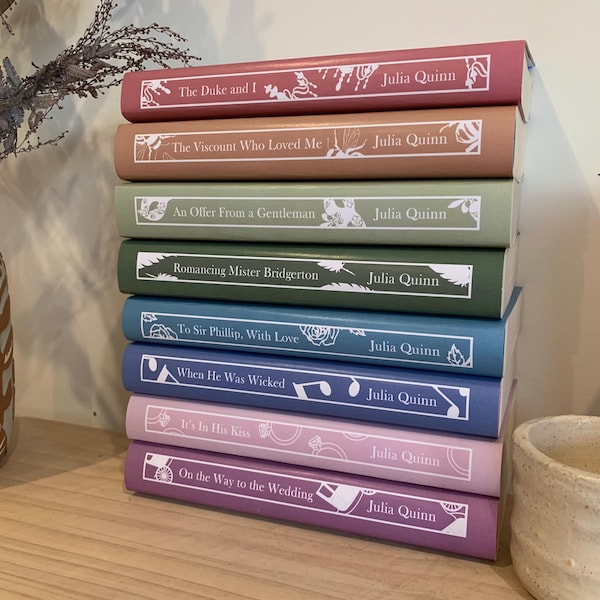 Printable BRIDGERTON Dust Jackets Set, for Mass Market Paperback ...