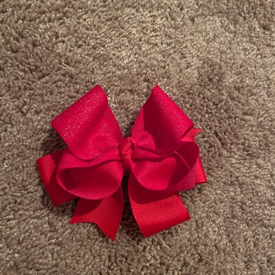 Red Glitter Bow, Big Red Bow, Red Hairbows, Glitter Bows, Red Dazzle ...