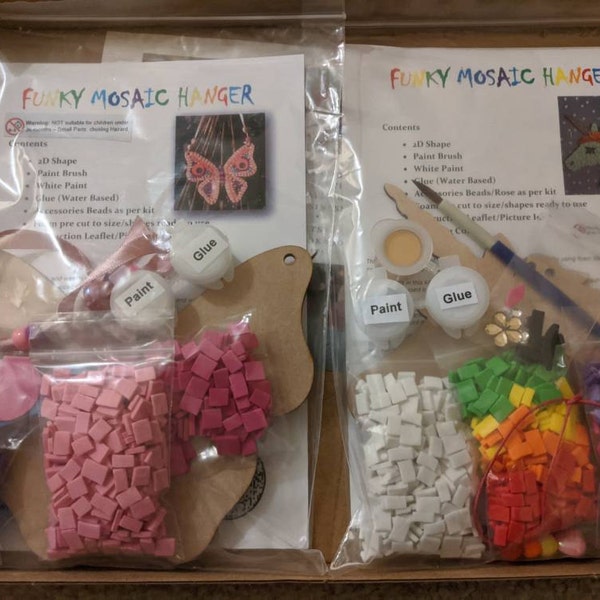 Mosaic Car Crafts for Kids, Children's Craft Kit, Mosaic Kit, Easy ...