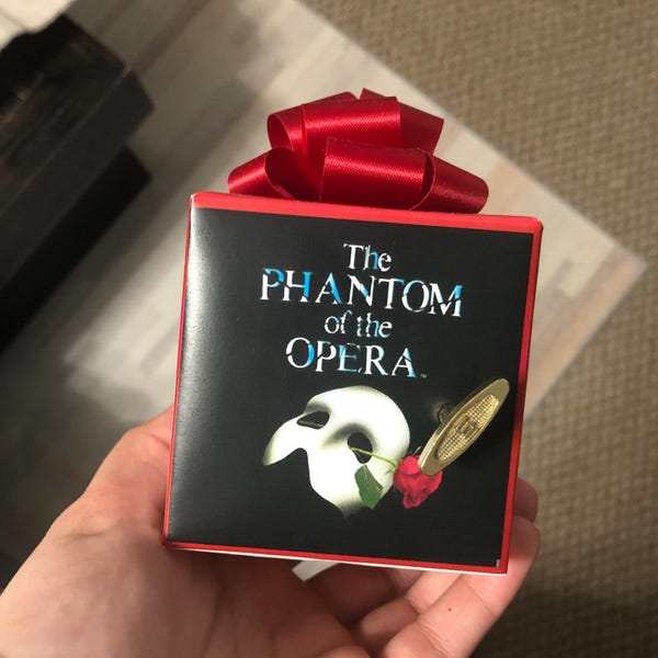 Phantom of the Opera Music Box Wrapped as a Gift - Etsy