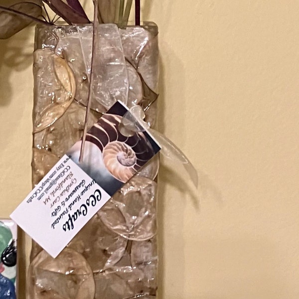 Mid Century Modern Metallic Circles Glass Bowl, MCM Design, Candy, Nuts ...