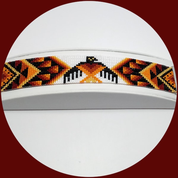 Native Inspired Bead Loom Pattern - Bear Paw Loom Bracelet Pattern - Etsy