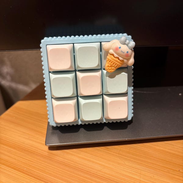 4 Button Desktop Mechanical Keyboard Fidget Toy - 4 Key Sensory ADHD ...