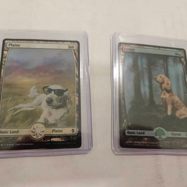 Personalized Pet Magic the Gathering Foil Land - Etsy