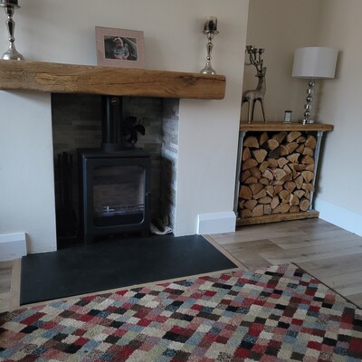 Log Store Indoor Log Holder Rustic Industrial Look Log - Etsy UK