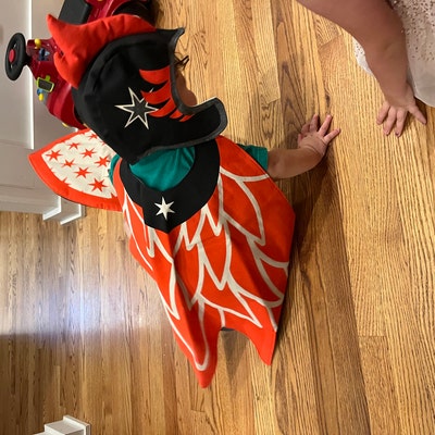 Superhero Hat With Wings for Child Canvas Handmade Screen - Etsy