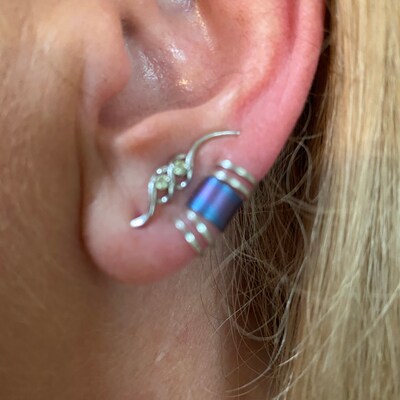 Sun Moon Spiral Earrings 2 Sizes by Harry Mason Jewelry, Earspirals ...