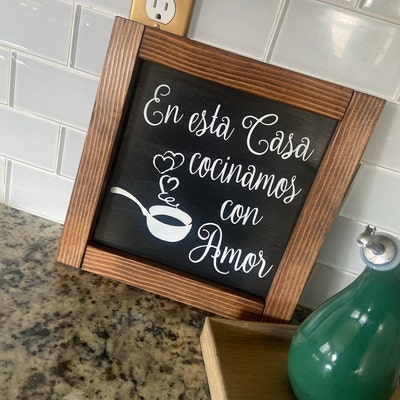 Farmhouse Signs, Living Room Decor, Wood Signs,spanish Home Decor, Home ...