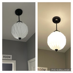 Mid Century Modern Pendant Lighting Hand Blown Glass Ceiling Fixture ...