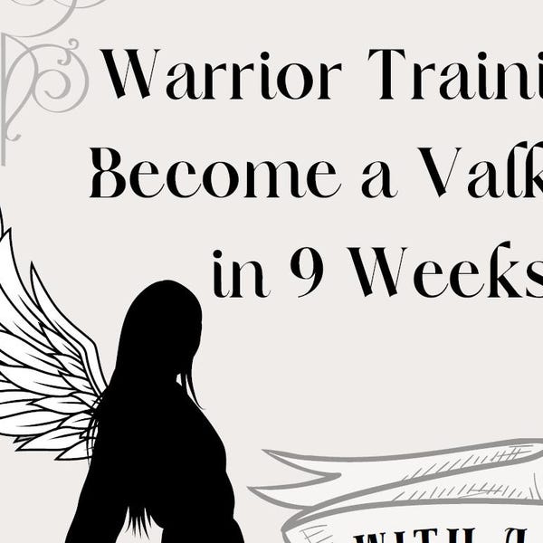 At Home Valkyrie Warrior Workout Training in 9 Weeks E-book PDF - Etsy