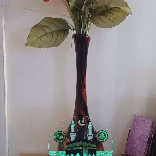 Kaaba With Name Night Lamp, İslamic Room Decor, Gift for Muslim Friend ...