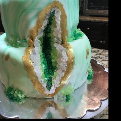 Rock Candy, Geode Cake Candy, Cupcake Sprinkles, Cake Decorations, Rock ...