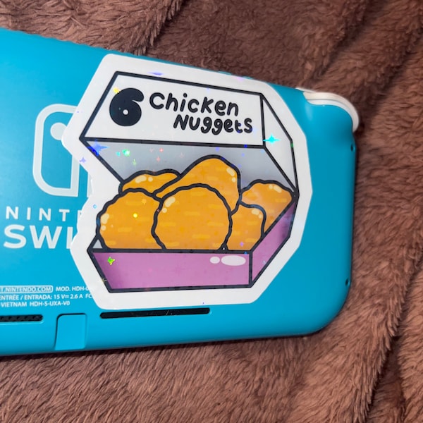 Kawaii Chicken Nugget Sticker - Cute Food Stickers for Planners - Food ...