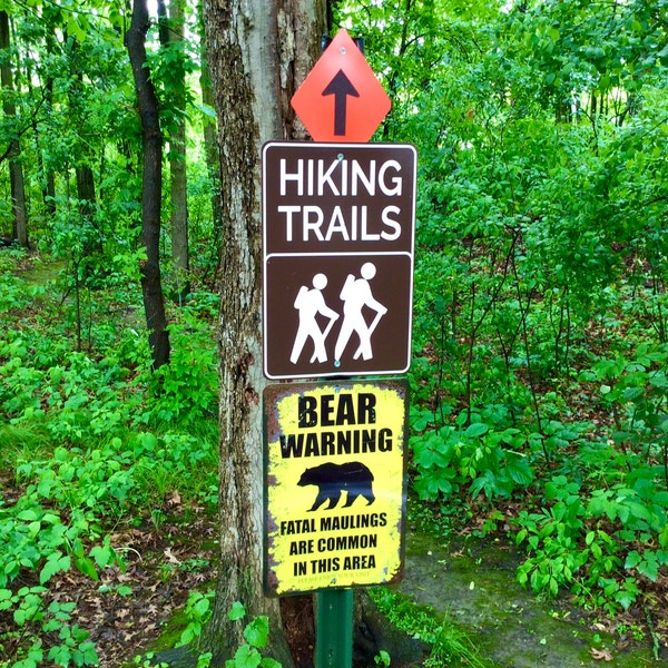 Hiking Trail Sign, Trail Sign Decor, Metal Trail Sign, Decor for Trails ...
