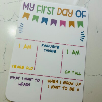 Free Standing Desk Sign Rainbow, Personalised Teachers Gift - Etsy