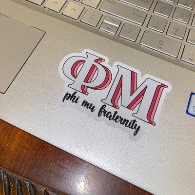 Phi Mu ΦΜ Sorority Letters Sticker 4 Wide / Decal - Etsy