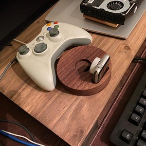 Black Walnut Wood Desk Organizer, Office Desk Accessories, Wood Docking ...