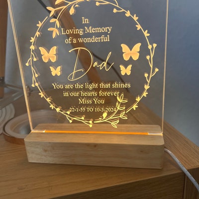 Personalised in Loving Memory Wooden Keepsake Box My Heart Was Not - Etsy