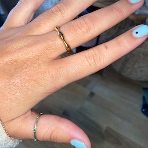 WAVEY Wave Ring. Wavey Ring. Statement Ring. Gold Plated - Etsy UK