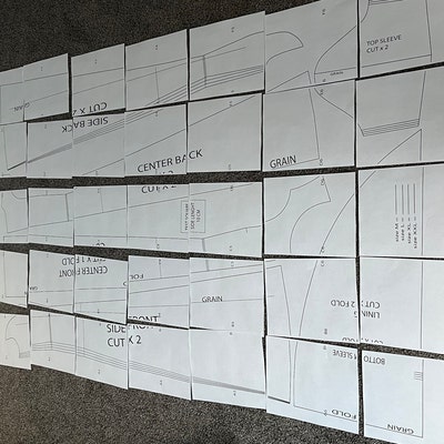 DIY Elvish Basic Dress Fantasy Medieval Elf Template Pattern Blueprint ...