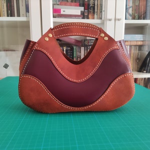 Small Handbag Leather Pattern PDF Evening Purse Digital Template - Etsy