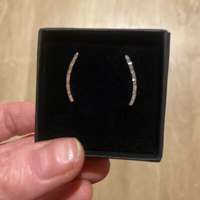 Silver Helix Cuff Ear Cuff Double Helix Cuff Hammered Ear Cuff ...