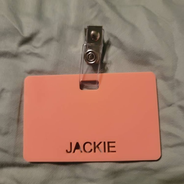 Acrylic Name Badge/ Marker Parker/badge Buddy - Etsy