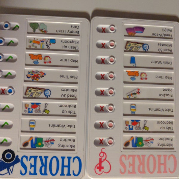 Reward Chore Chart for Kids With Pop-up Token – Customizable & Magnetic ...