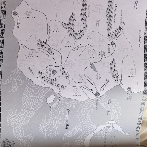 Poppy War Map, Dragon Republic Map Burning God Map, Map of Nikan ...